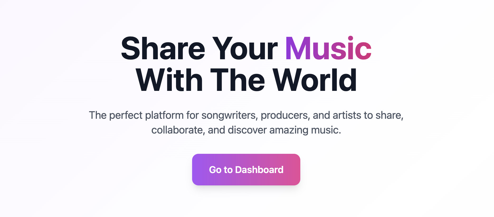 SoundLink - Professional Music Sharing & Collaboration Platform